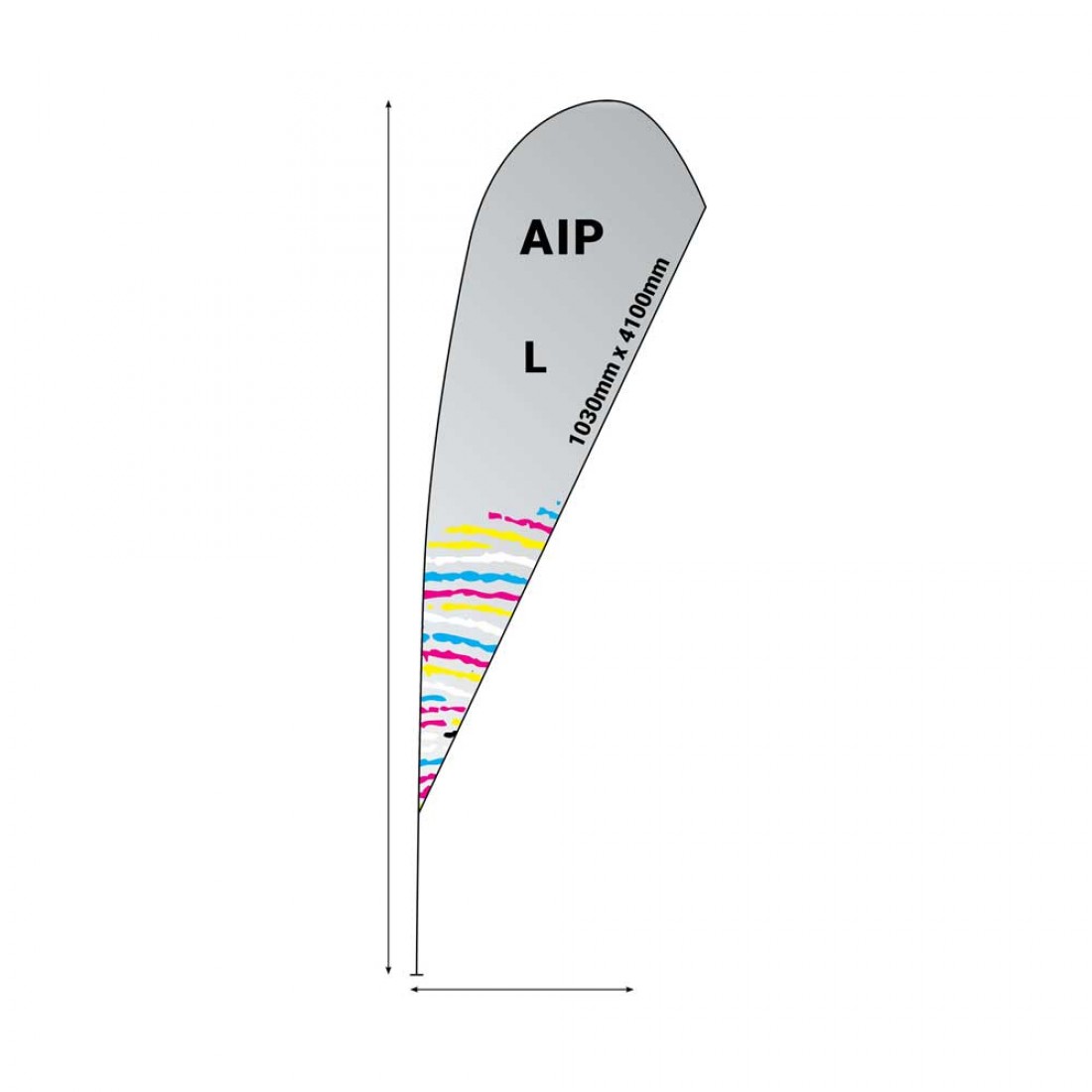 Beach Flag L - Teardrop Flag - Offset in Digitalni tisk - Tiskarna aiP ...